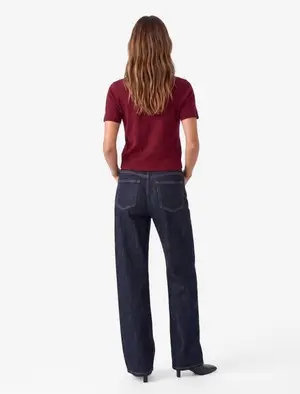 Koton Short Sleeve Crew Neck Knit Cardigan - Plum