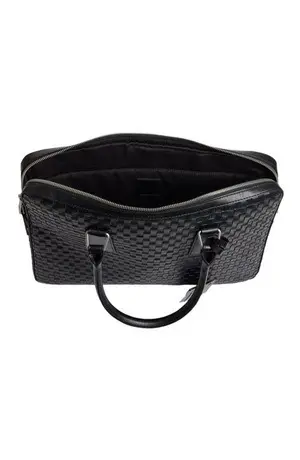 Sandro Woven Leather Briefcase