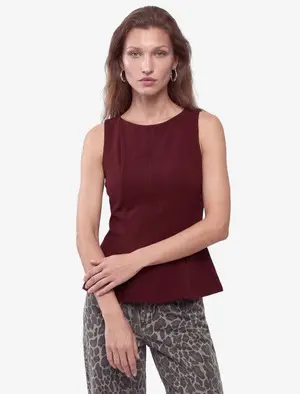 Koton Slim Fit Crew Neck Sleeveless Pe Top
