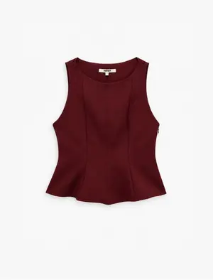 Koton Slim Fit Crew Neck Sleeveless Pe Top