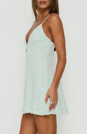 Princess Polly Feel The Vibrations Sequin Minidress