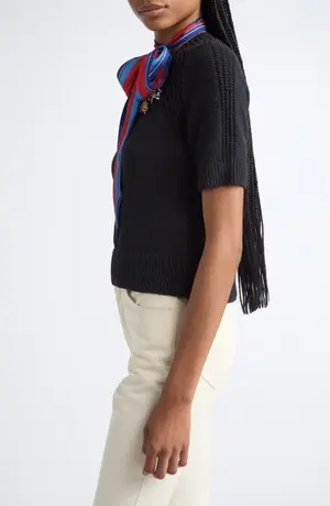 Zimmermann Clash Embellished Knit Tee