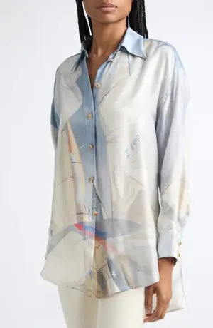 Zimmermann Clash Sail Silk Shirt
