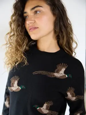 THE LITTLE TAILOR Percy Pheasant Design Relaxed Sweater