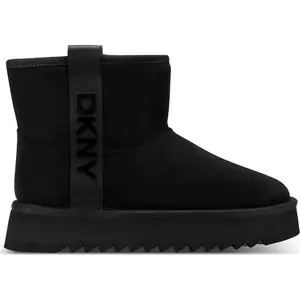 Dkny Imogen Leather Winter Bootie - Black
