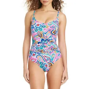 BEYOND CONTROL Shirred One-piece Swimsuit - Multi
