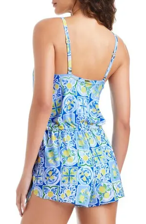 BEYOND CONTROL Blouson Swim Cover-up Romper