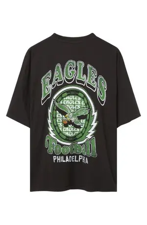 Junk Food Philadelphia Eagles Oversize Graphic T-shirt