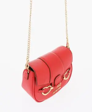 Moschino Big Heartbit Buckle Crossbody Bag
