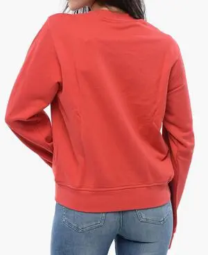 DIESEL® Embroidered-logo Crew Neck Sweatshirt
