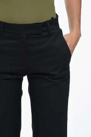 QL2 QUELLEDUE Turn-up-cuff Cropped Trousers