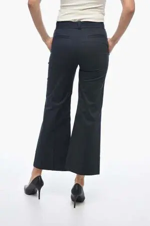 QL2 QUELLEDUE Melody Wide-leg Cotton Trousers