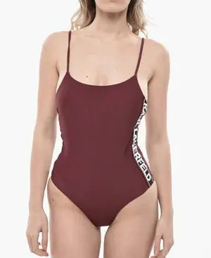 Karl Lagerfeld Logo-jacquard One-piece Swimsuit