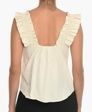 Samsøe Samsøe Ruffled Square-neck Blouse