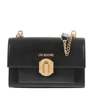 Moschino Logo-plaque Chain-link Cross Body Bag
