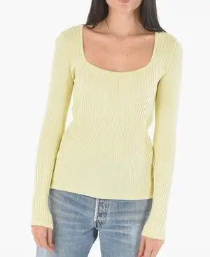 AERON Ribbed Round-neck Top