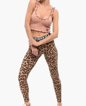 Dsquared2 Crop Top With Embroidered Logo
