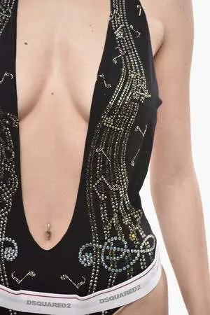 Dsquared2 Crystal-embellished Cotton Body