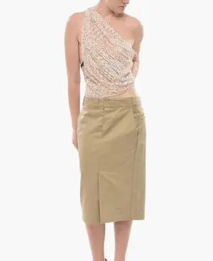 Dsquared2 Sequin-embellished One-shoulder Top