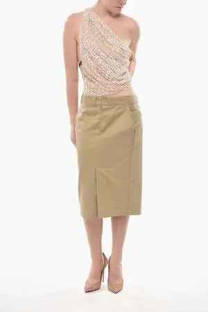 Dsquared2 Sequin-embellished One-shoulder Top