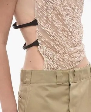 Dsquared2 Sequin-embellished One-shoulder Top
