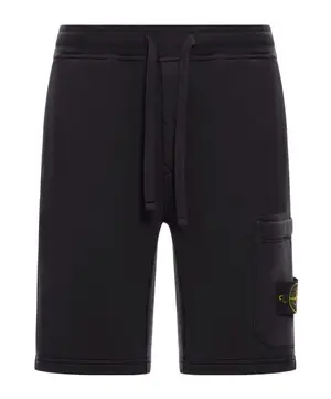Stone Island Elastic-waist Shorts - Black
