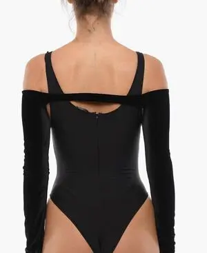David Koma Buckle-detail Cutout Bodysuit