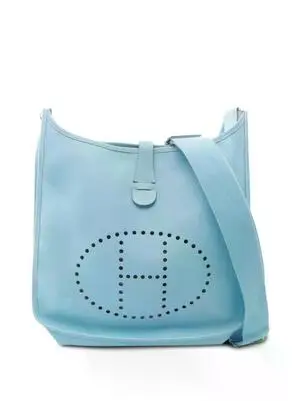 Hermès 2000-2026 Clemence Evelyne Iii Gm Crossbody Bag - Blue