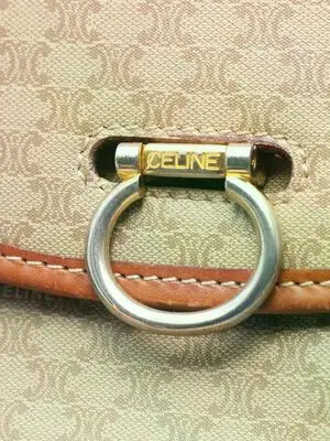 Celine 1980-2000 Macadam Coated Canvas Crossbody Bag
