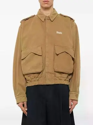 Rhude Logo-embroidered Cotton Jacket