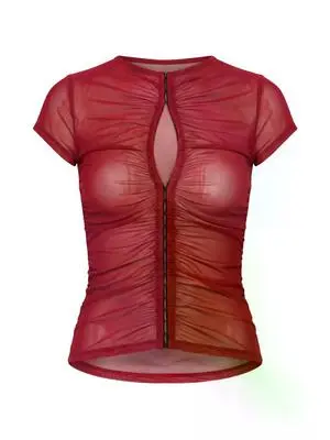 AXEL 113 Gia Ruched T-shirt - Red