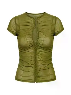 AXEL 113 Gia Ruched T-shirt - Green
