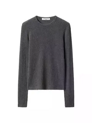 Maison Kitsuné Crinkled Long-sleeve T-shirt - Grey