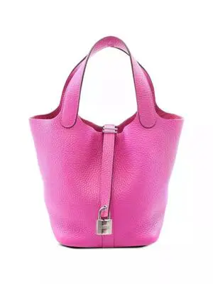 Hermès 2018 Clemence Picotin Lock 18 Handbag - Pink