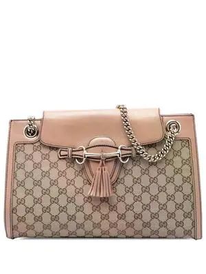 Gucci 2016-2026 Large Gg Canvas Emily Shoulder Bag - Neutrals