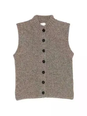 ALLUDE Cashmere Cardigan - Brown