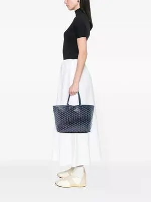 Goyard 2010-2026 Goyardine Saint Louis Pm Tote Bag - Blue