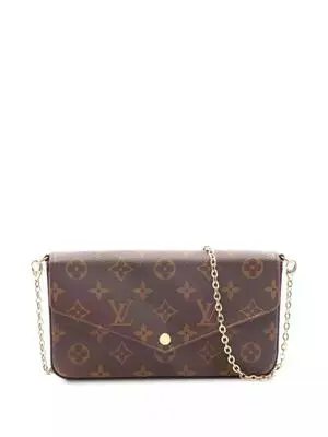LOUIS VUITTON 2021-2026 Monogram Pochette Felicie Crossbody Bag - Brown