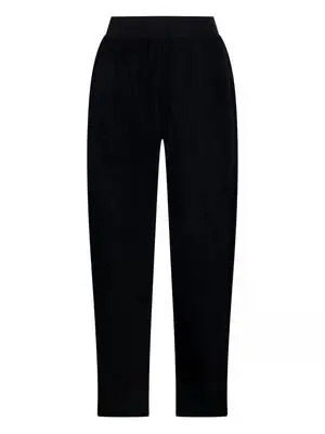 CANCELLATO UNIFORM Ribbed-waistband Trousers - Black