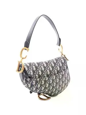 Dior 2010-2026 Oblique Canvas Saddle Bag Shoulder Bag