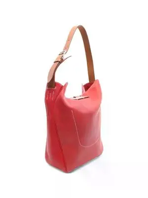 Hermès 2015 Taurillon Clemence And Swift Virevolte 24 Shoulder Bag - Red