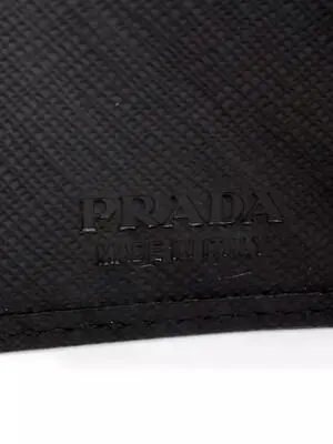 Prada 2013-2026 Saffiano Trimmed Tessuto Wallet Small Wallets