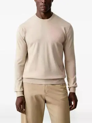 BENETTON Crew-neck Ribbed-trim Sweater