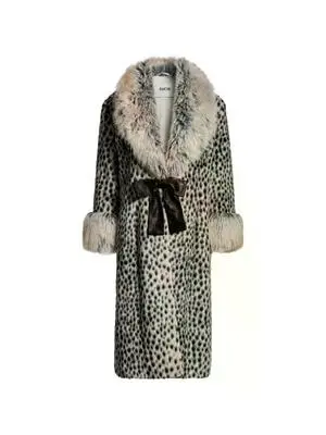 DUCIE Sabina Leopard-print Faux-fur Coat - Neutrals