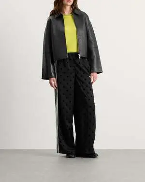 Adidas Polka Dot Firebird Wide Trackpants