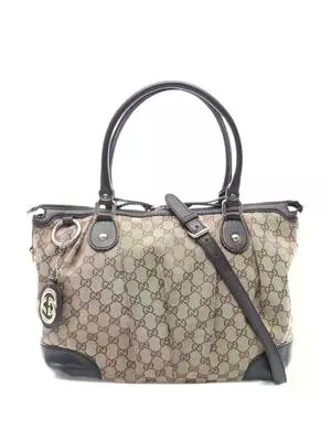 Gucci 2000-2015 Gg Canvas Sukey Satchel - Neutrals