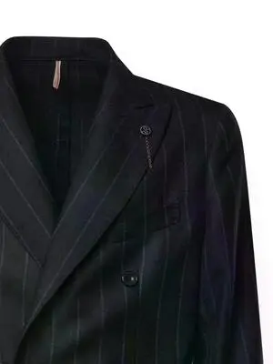 SANTANIELLO Pinstripe Double-breasted Suit
