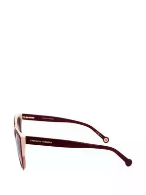 Carolina Herrera Geometric-frame Sunglasses - Red