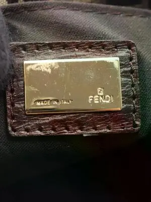 Fendi 2000-2010 Zucchino Canvas Crossbody Bag