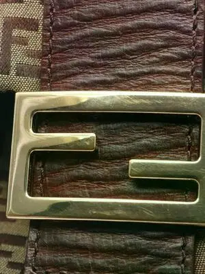 Fendi 2000-2010 Zucchino Canvas Crossbody Bag